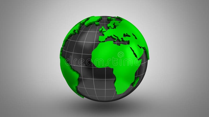 Creating a rotating globe stock footage. Video of alpha - 100930506
