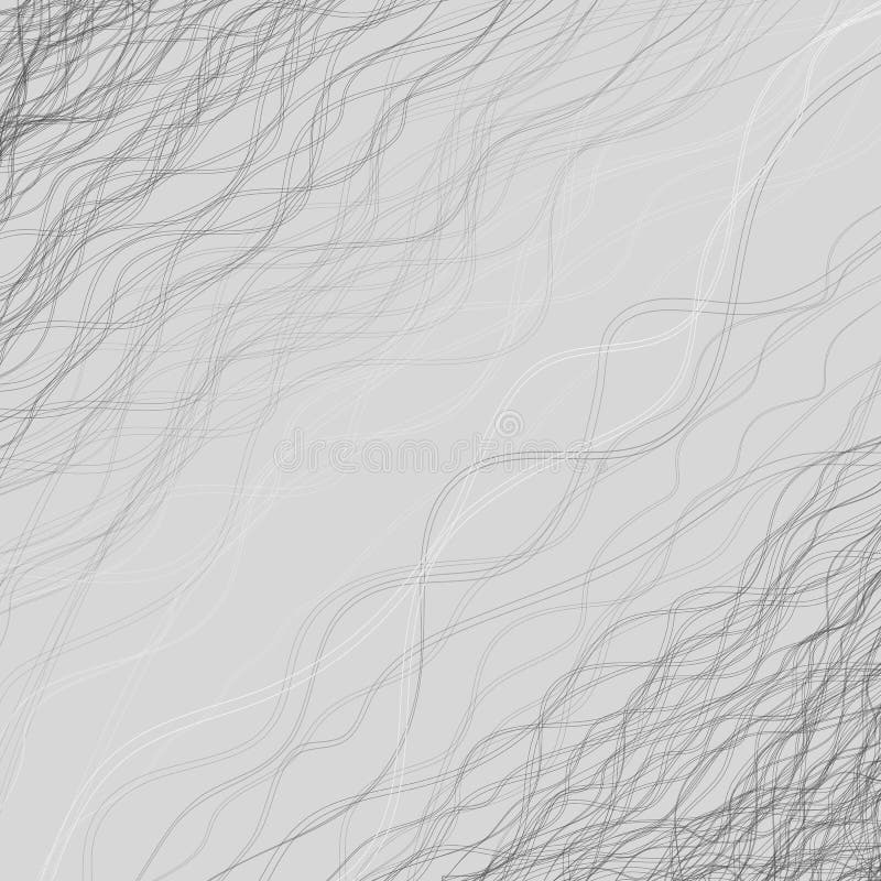 Gray Background with Lots of Wavy Lines Stock Vector - Illustration of ...