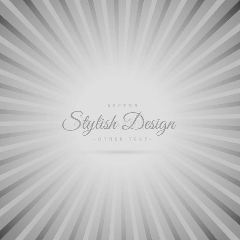 Gray background with rays stock vector. Illustration of light - 101509850