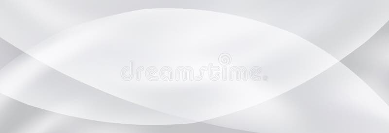 Gray Background with Rounded Translucent Shapes. Wide Minimal Pattern ...