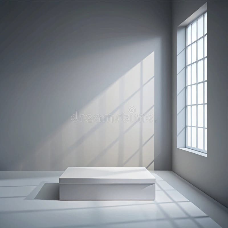 Gray Background with Shadow and Light for Product Presentation Stock ...