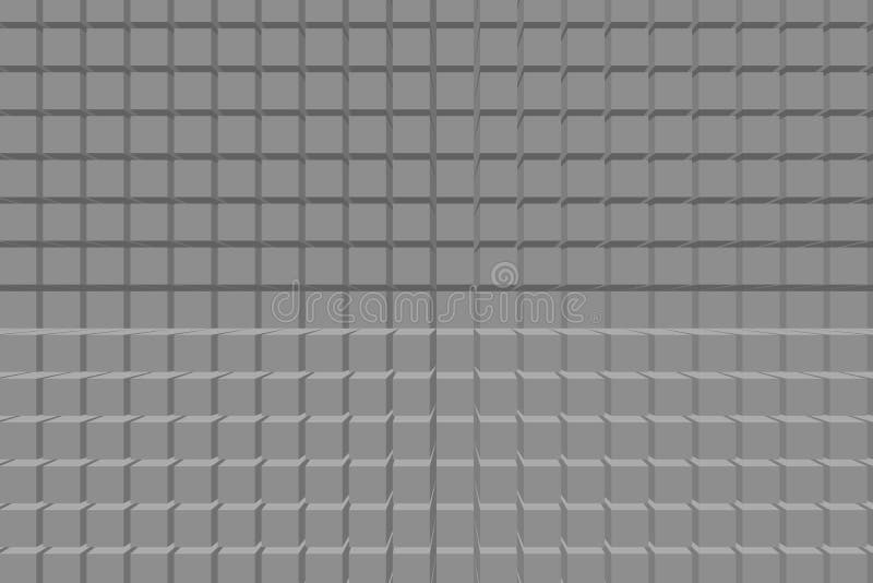 Gray Background with Three-dimensional Cubes Throughout the Area Stock ...