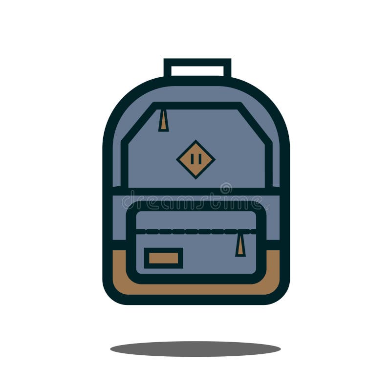 Gray Backpack Stock Illustrations – 1,071 Gray Backpack Stock ...