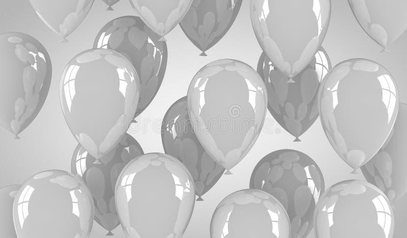 Gray Balloons stock illustratie. Illustration of grijs - 31956069
