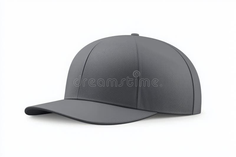 Gray Baseball Cap Resting on a Flat Surface with a Textured Design for ...