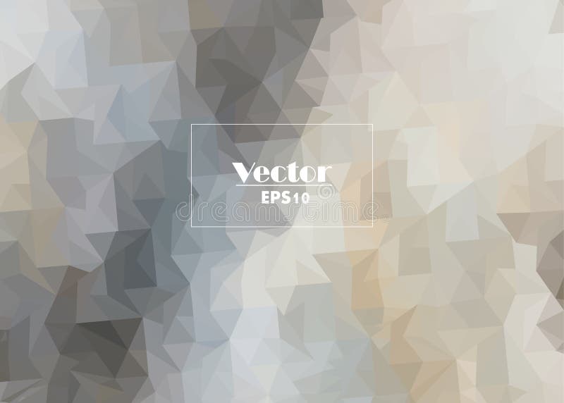 Gray and Beige Abstract Digital Vector Image Stylized from Triangles ...