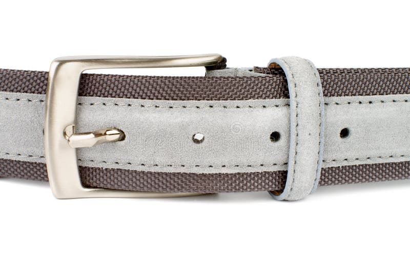 Gray Belt image stock. Image du accessoire, argent, contemporain - 32780539