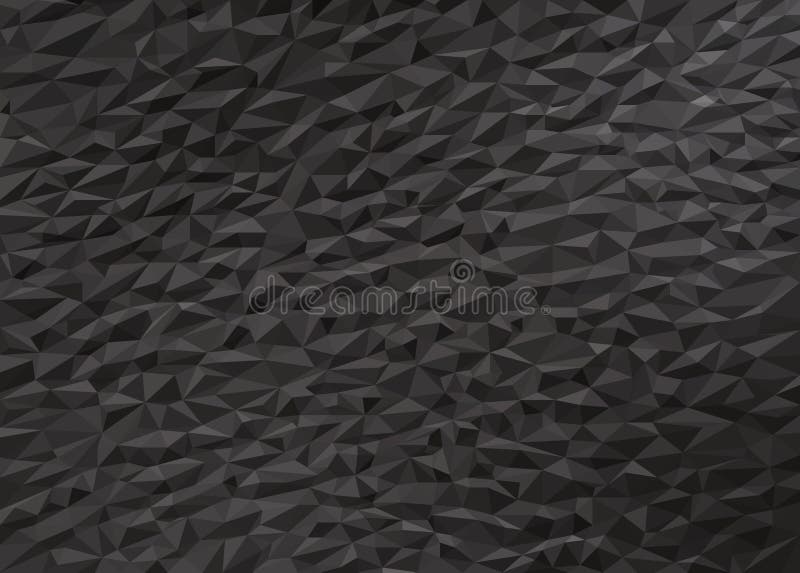 Gray Black Low Poly Background Stock Illustration - Illustration of ...