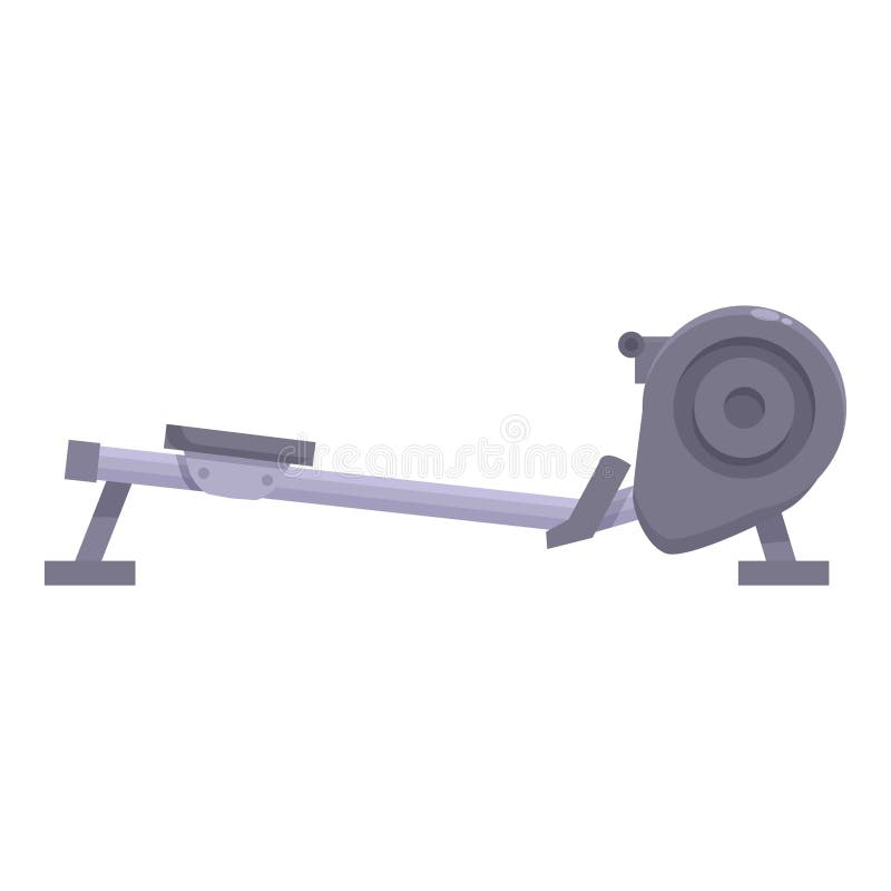 Modern Rowing Machine Standing Ready for Exercise Stock Vector ...