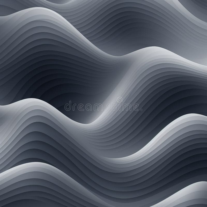 Gray and Black Wavy Pattern Vector Background Stock Illustration ...