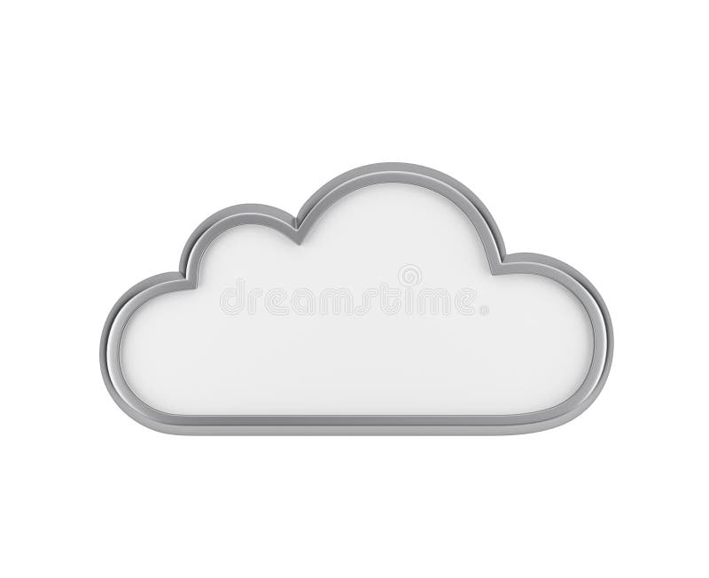 Gray blank cloud stock illustration. Illustration of network - 50292941