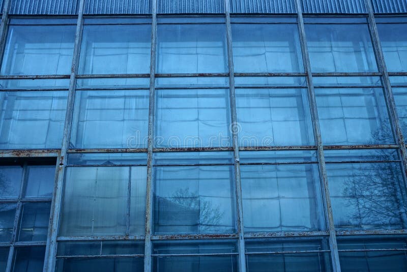 Gray Blue Glass Background Of Square Windows Stock Image - Image of ...
