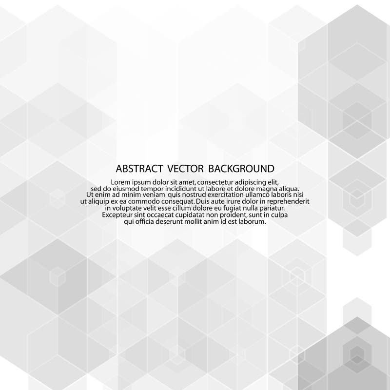 Gray-blue Hexagons. Abstract Vector Background. Presentation Template ...