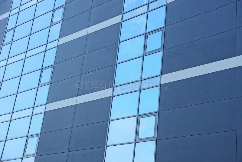Gray Blue Texture of Glass Windows on the Wall Stock Image - Image of ...