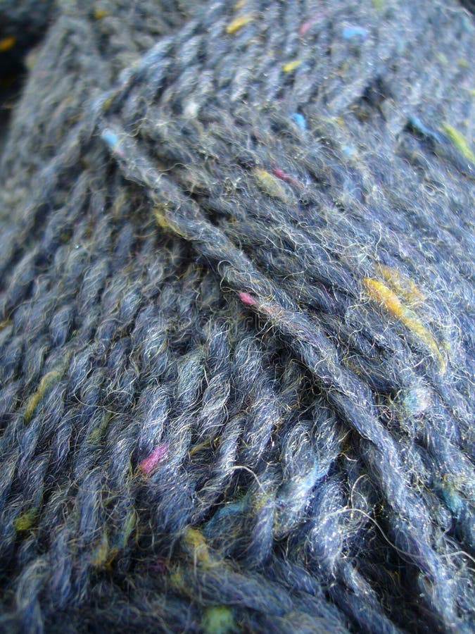 Gray-blue Yarn, Threads for Knitting. Wool Tweed Knitting Threads ...