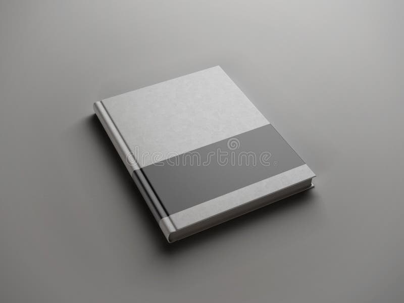 Gray book with black strip stock photo. Image of background - 46589596
