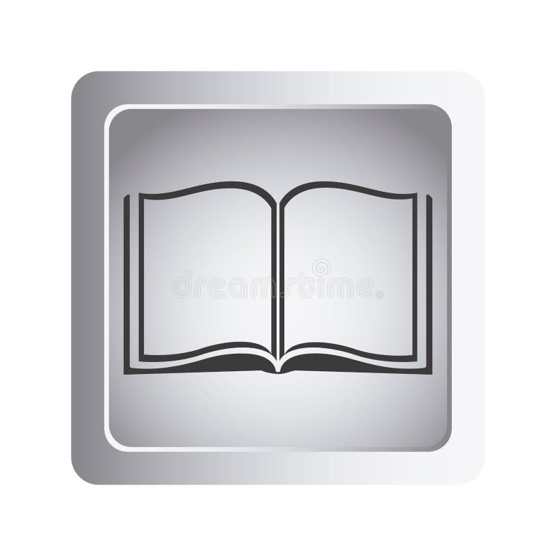 Gray book open icon stock illustration. Illustration of frame - 87711038