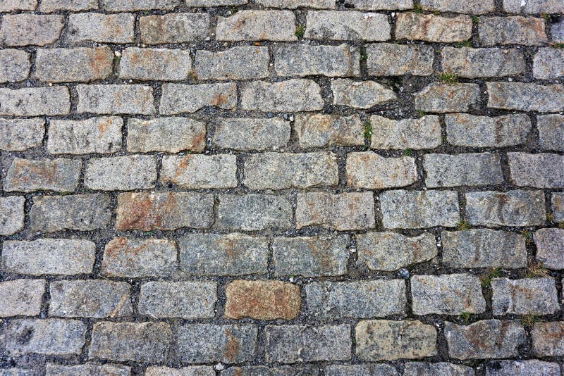 Gray Brick Roadway - Background Texture Stock Image - Image of floor ...