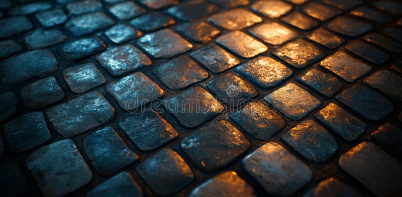 Gray Brick and Square Stone Pavement Texture with a Seamless Pattern ...