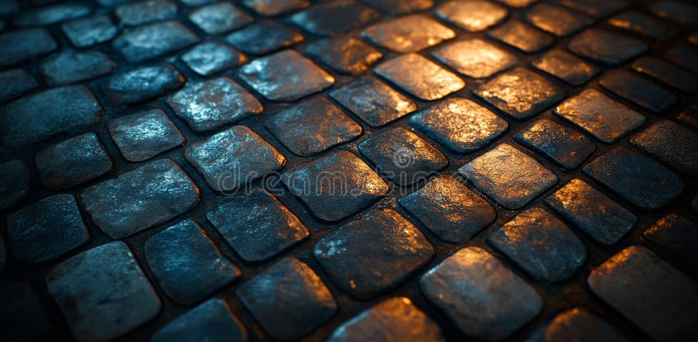 Gray Brick and Square Stone Pavement Texture with a Seamless Pattern ...