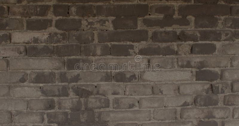 Gray Brick Wall of an Old Building. Dark Gloomy Basement. Camera ...