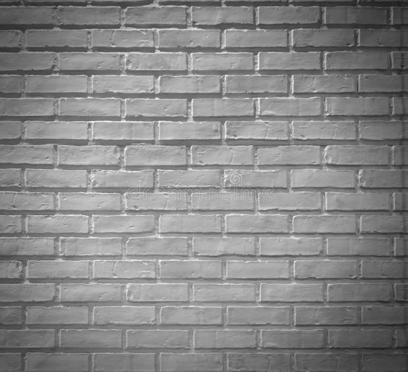 Gray Brick Wall Pattern with Lighting Stock Photo - Image of ...