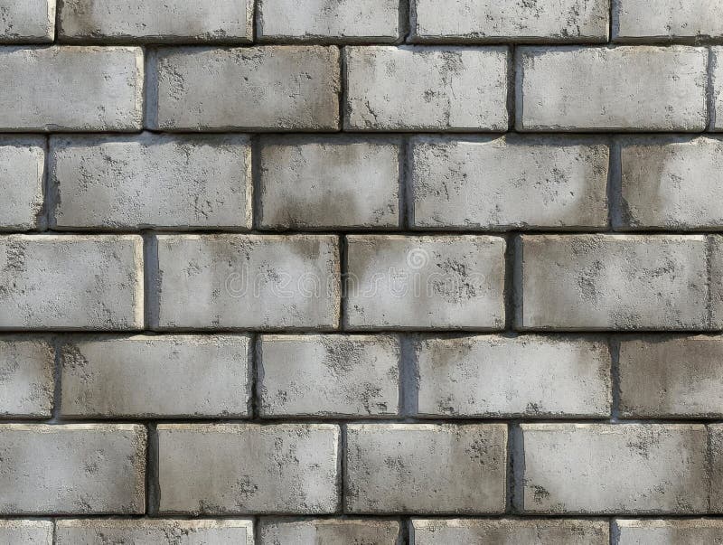 Gray Brick Wall Texture, a Seamless Background for Modern Design Projects Stock Illustration ...