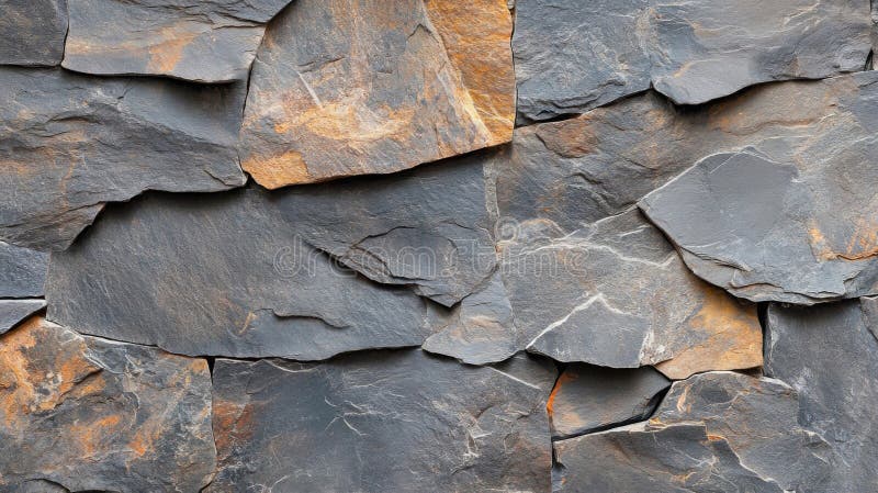 Gray and Brown Stone Wall Texture Background Stock Illustration ...