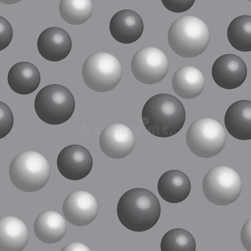 Gray Bubbles En Gray Seamless Pattern Ilustración del Vector ...