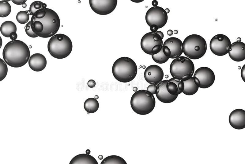 Gray Bubbles on White Background Stock Vector - Illustration of points ...
