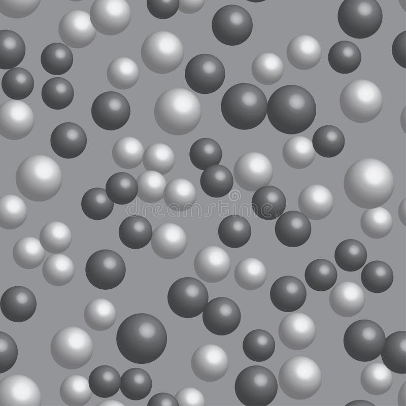 Gray Bubbles on Gray Seamless Pattern Stock Vector - Illustration of ...
