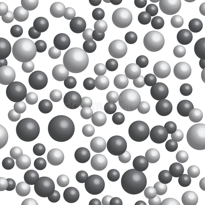 Gray Bubbles Stack Seamless Pattern Illustration de Vecteur ...