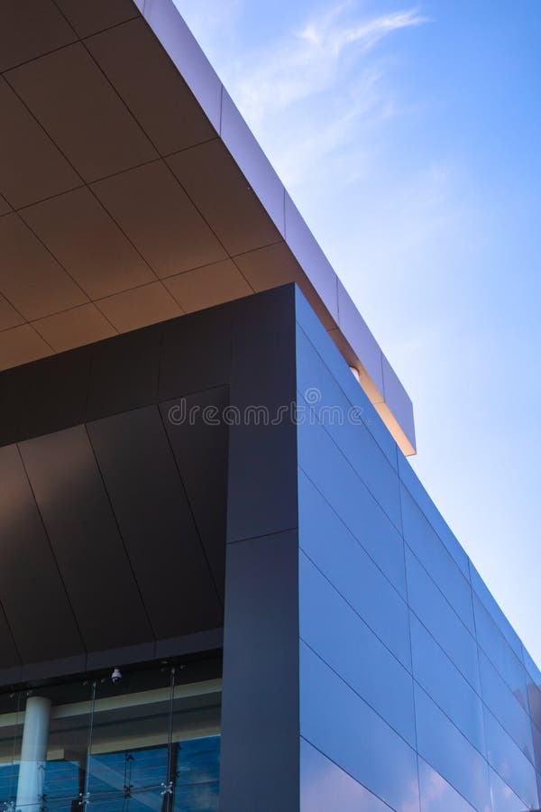 Gray Building with Sky in the Background Stock Photo - Image of shape ...