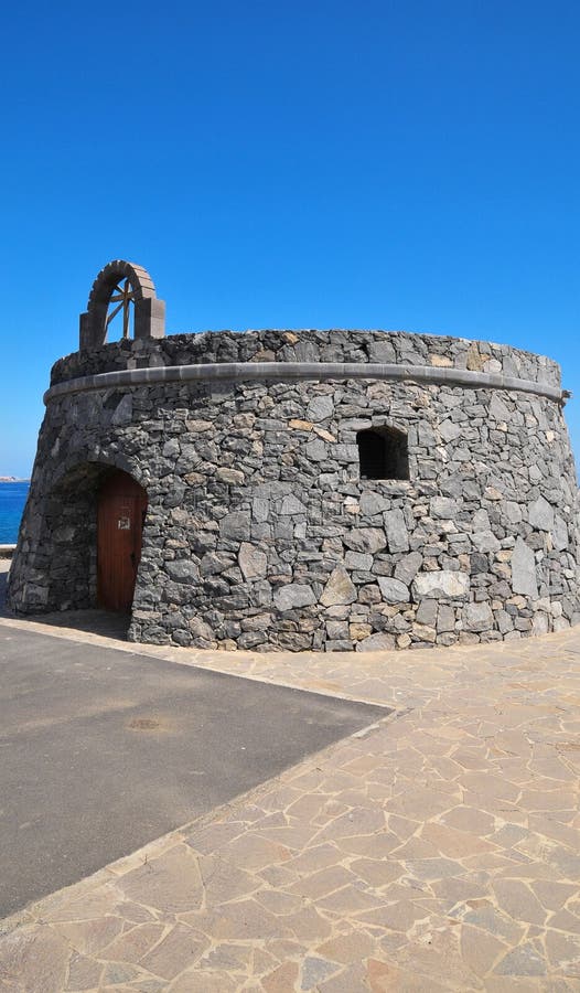 Gray Bunker on a Blue Sky stock image. Image of protection - 244886465