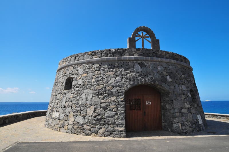 Gray Bunker on a Blue Sky stock image. Image of coast - 34272913