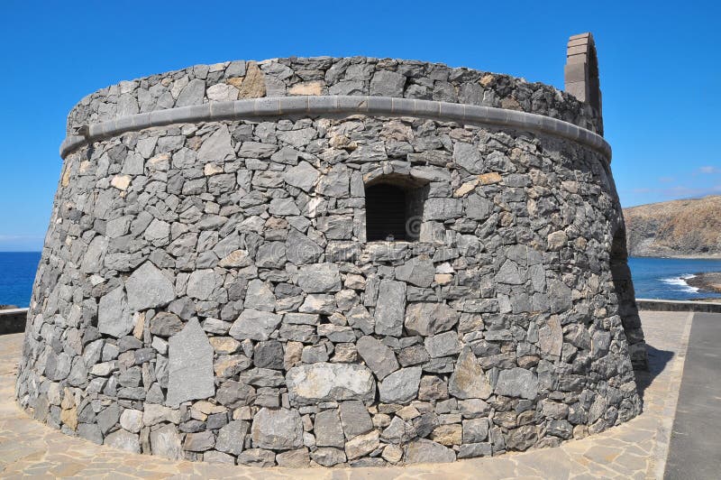 Gray Bunker on a Blue Sky stock image. Image of rough - 34462601