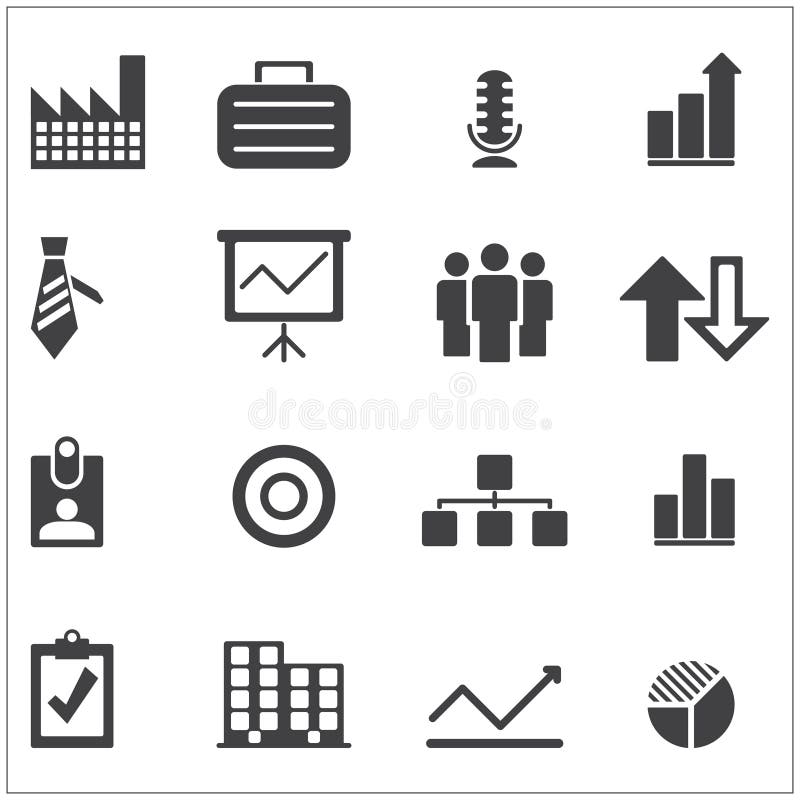 Business Icons Gray Stock Illustrations – 20,784 Business Icons Gray ...