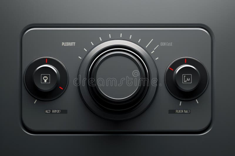 Gray Buttons User Interface. Generative Ai Stock Illustration ...