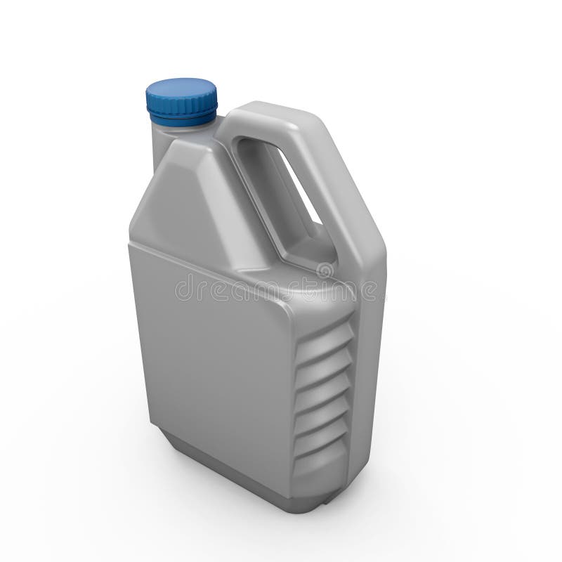 Gray Canister with Machine Oil Stock Illustration - Illustration of ...