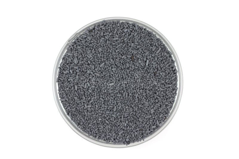 Gray Catalyst Pellets In A Glass Container Stock Photo - Image of ...