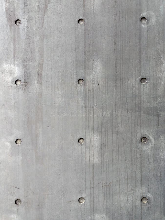 Gray Cement Wall with Rivets - Vintage Texture, Background Stock Image ...