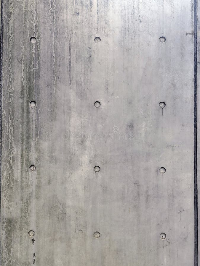 Gray Cement Wall with Rivets - Vintage Texture, Background Stock Photo ...