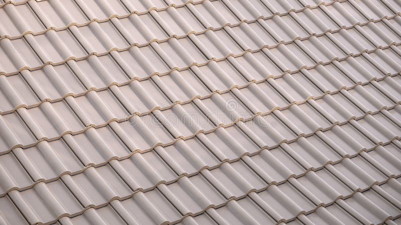 Gray Ceramic Tile Roof Background in High Angle and Perspective Side ...