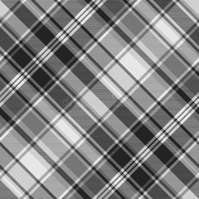 Gray Check Fabric Texture Seamless Pattern Stock Vector - Illustration ...
