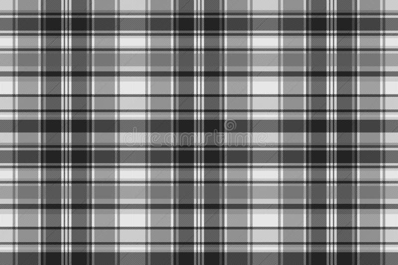 Gray Check Fabric Texture Seamless Pattern Stock Vector - Illustration ...