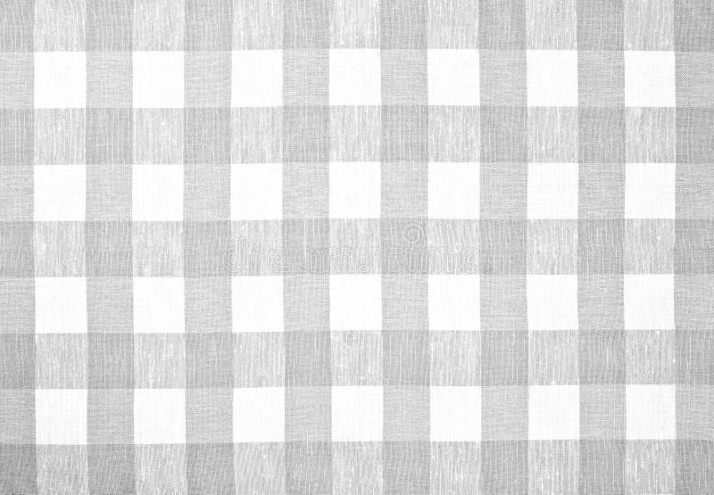 Gray Checked Fabric Tablecloth Stock Photo - Image of backdrop, blanket ...