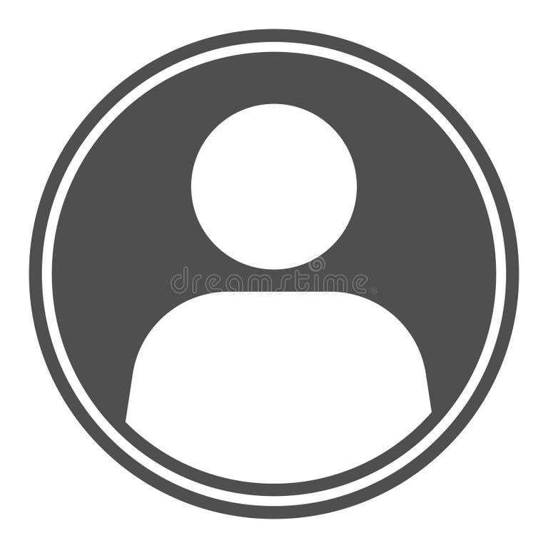Gray Circle User Icon, Profile Avatar, Simple Symbol Stock Vector ...
