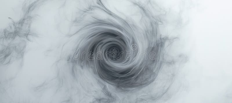 Gray Circle Vortex Smoke Waves Background Stock Illustration ...
