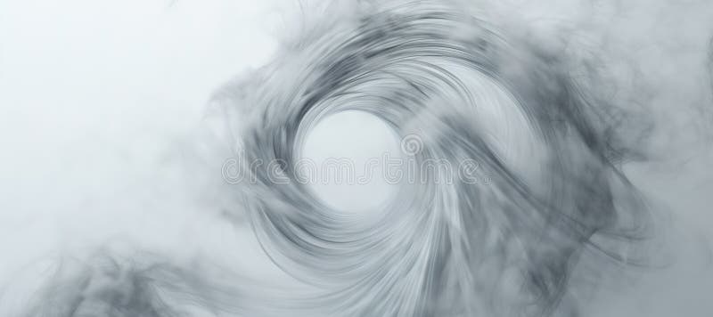 Gray Circle Vortex Smoke Waves Background Stock Illustration ...