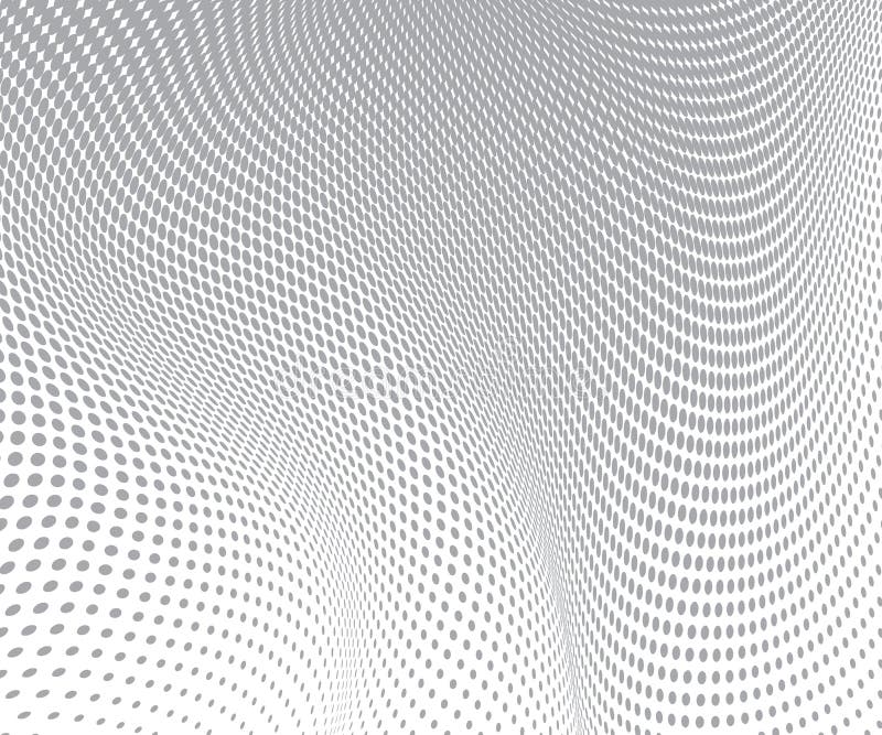 Gray Circles on White Background. Halftone Wave Texture. Vector Stock ...